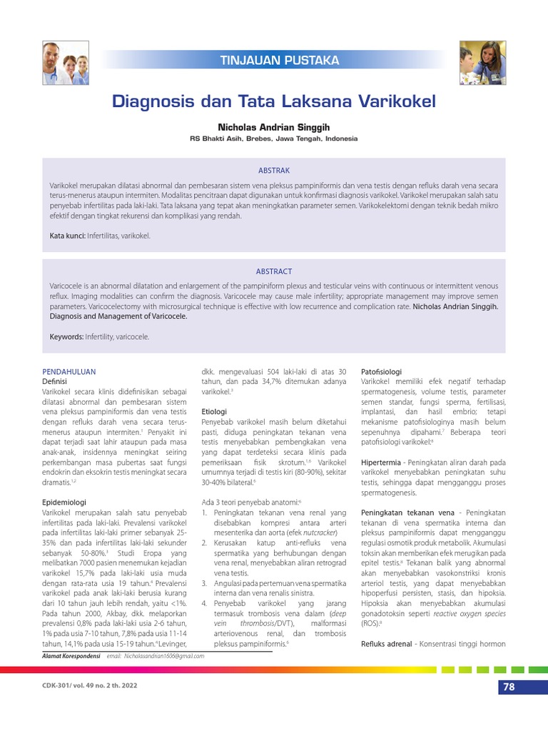 Diagnosis Dan Tata Laksana Varikokel | PDF