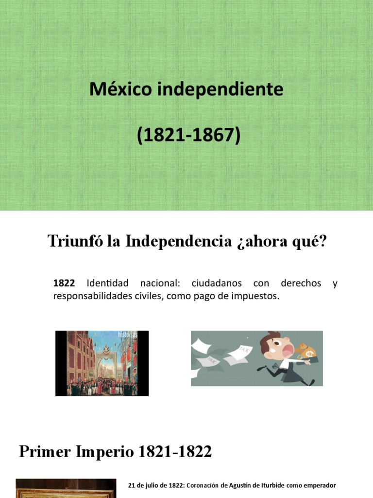 México Independiente: 1822-1867 Resumen | PDF | México | Gobierno