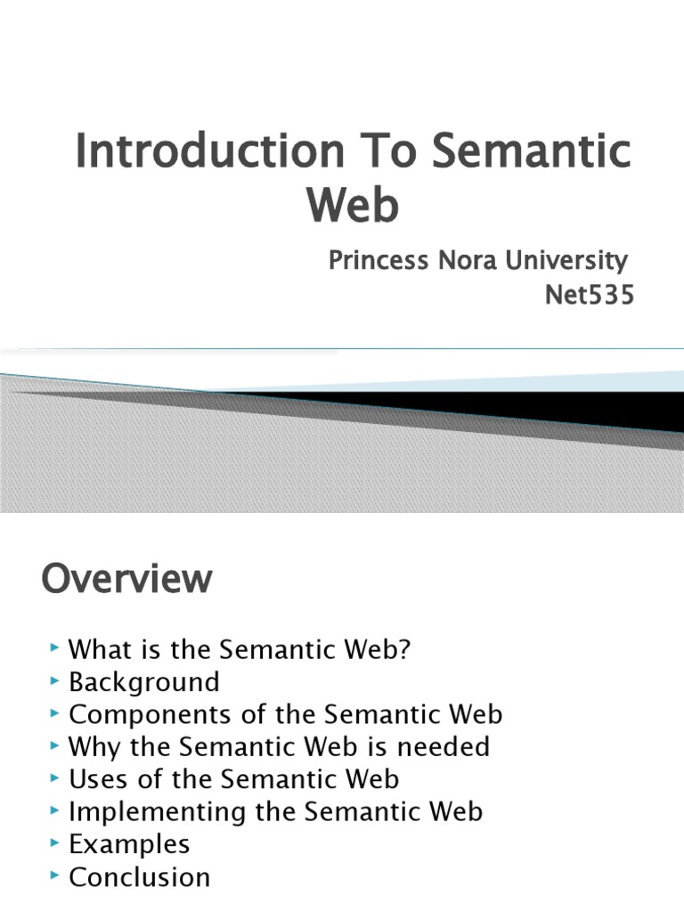 Semantic Web Tech | PDF | Semantic Web | World Wide Web