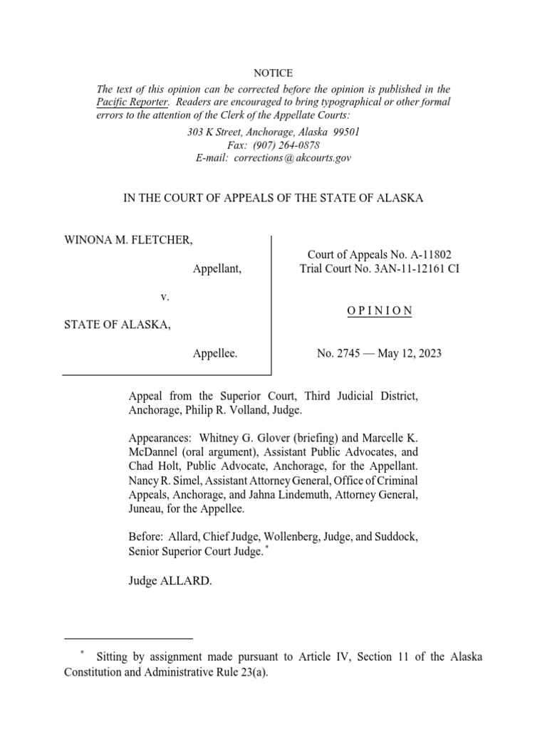 Winona Fletcher Appeal | PDF | Life Imprisonment | Eighth Amendment To ...