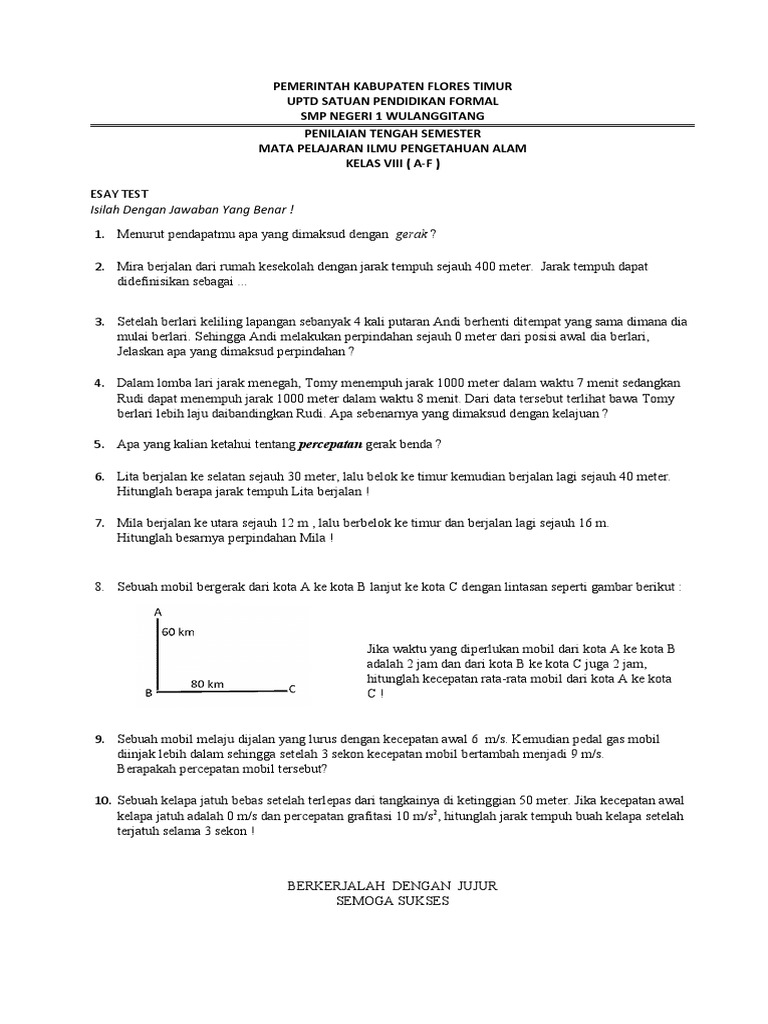 Soal Pts 1 2023 | PDF