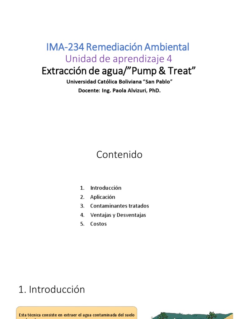 Pump & Treat | PDF | Agua | Contaminación