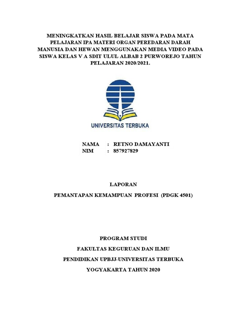 CONTOH LAPORAN PKP | PDF