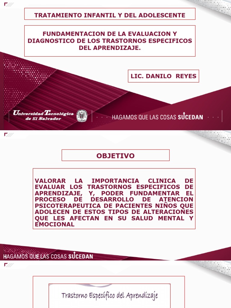 Trastornos Dis 2 | PDF | Evaluación | Aprendizaje