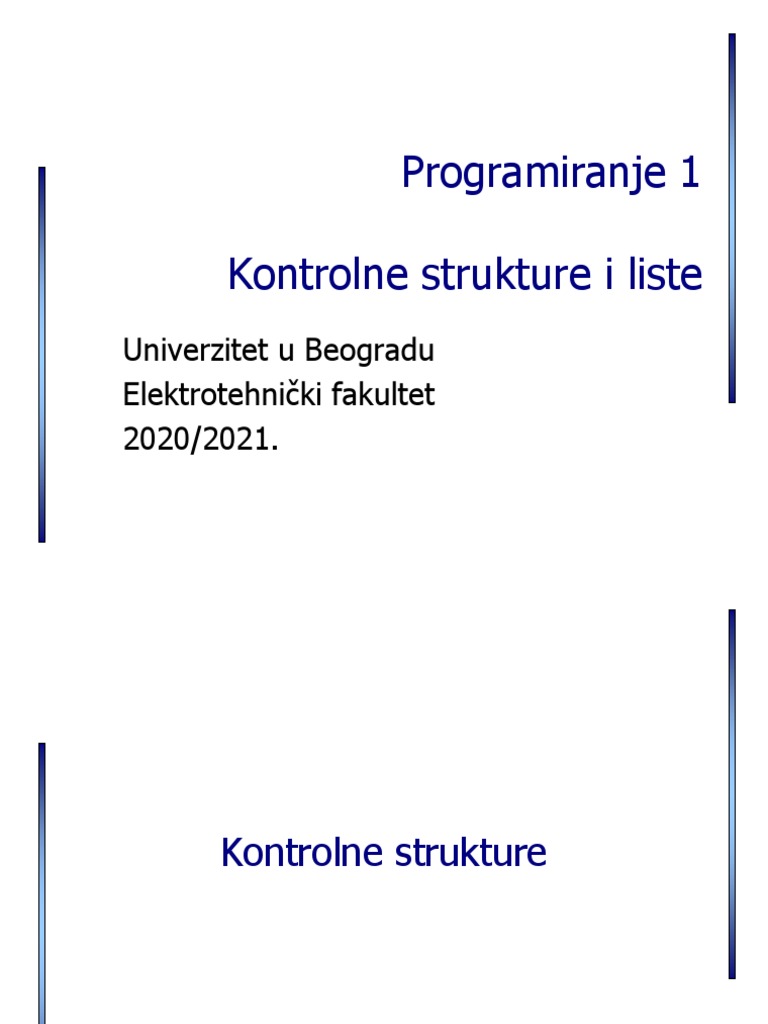 P1_5_Python_kontrolne_strukture_liste | PDF