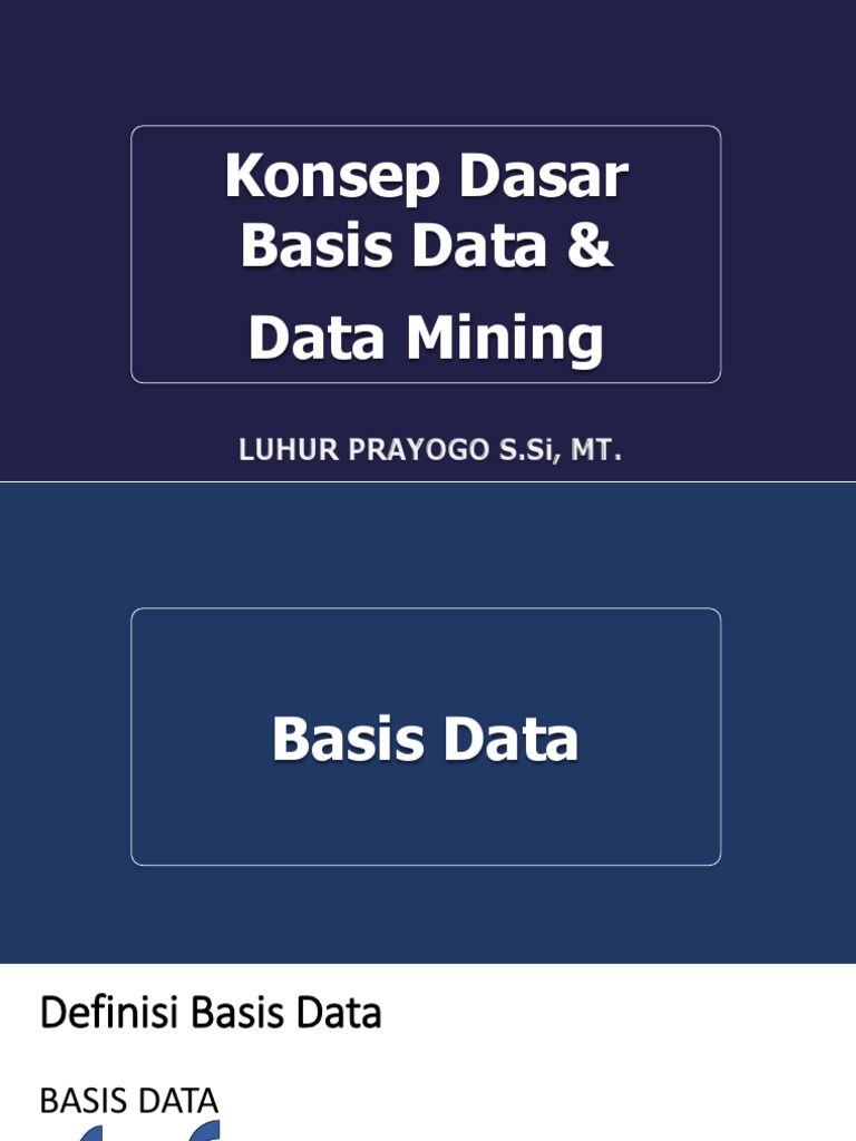 2. KONSEP DASAR BASIS DATA | PDF