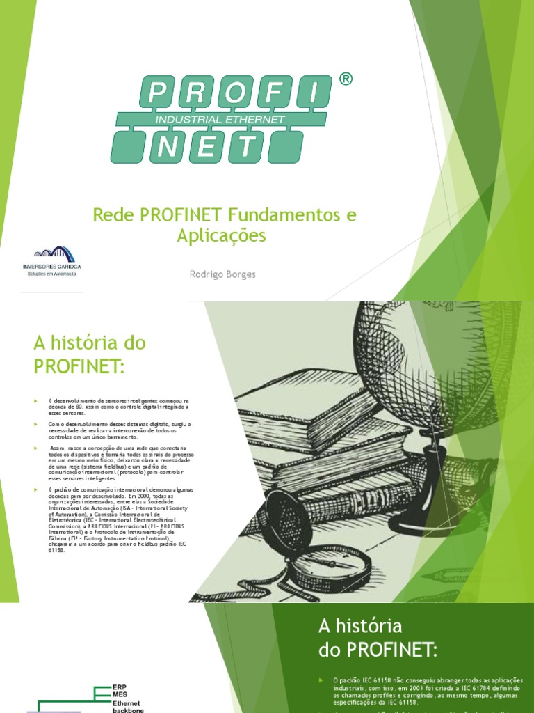 História e conceitos do PROFINET | PDF | Rede de computadores | Topologia de rede