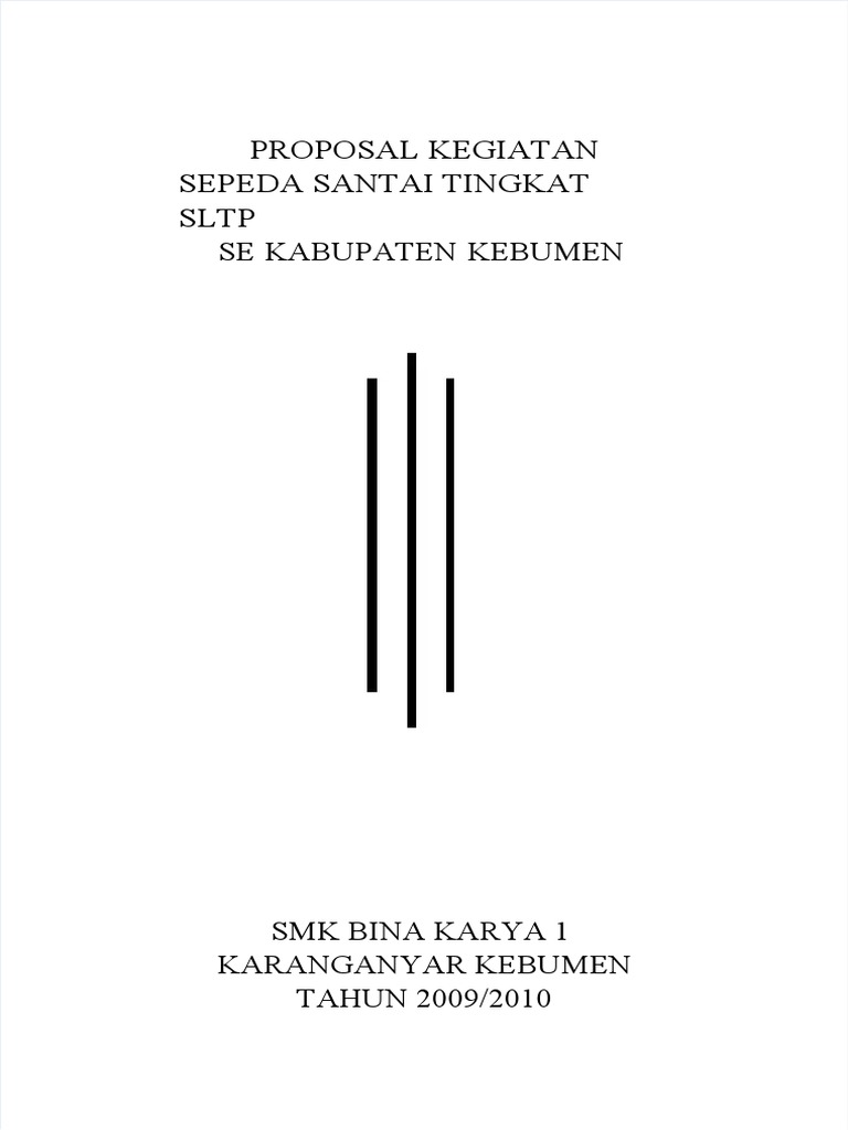 PDF Proposal Sepeda Santai | PDF