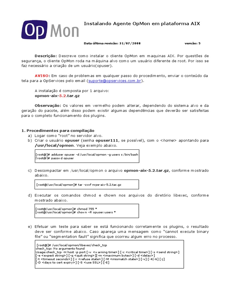 Manual-Instalando Agente AIX | PDF | Protocolo de controle de transmissão | Arquitetura de rede