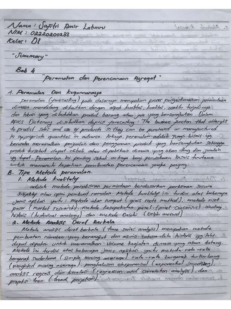 Tugas 4 Manajemen Operasi | PDF