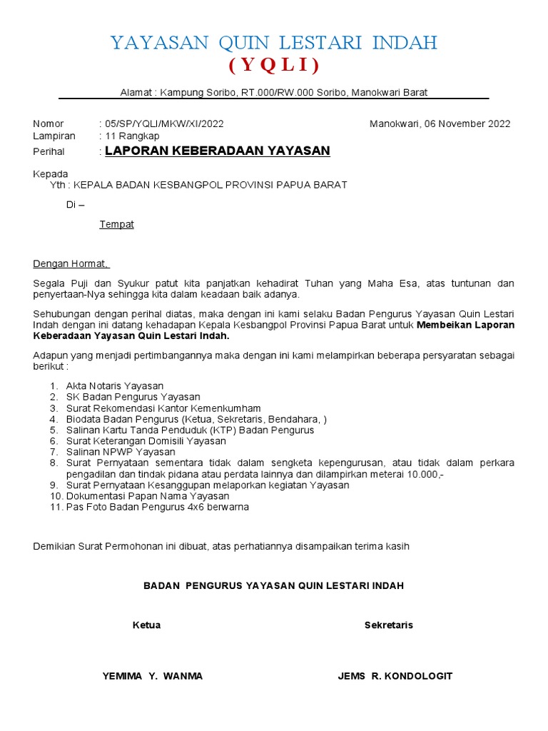 Yayasan Quin | PDF | Ilmu Sosial