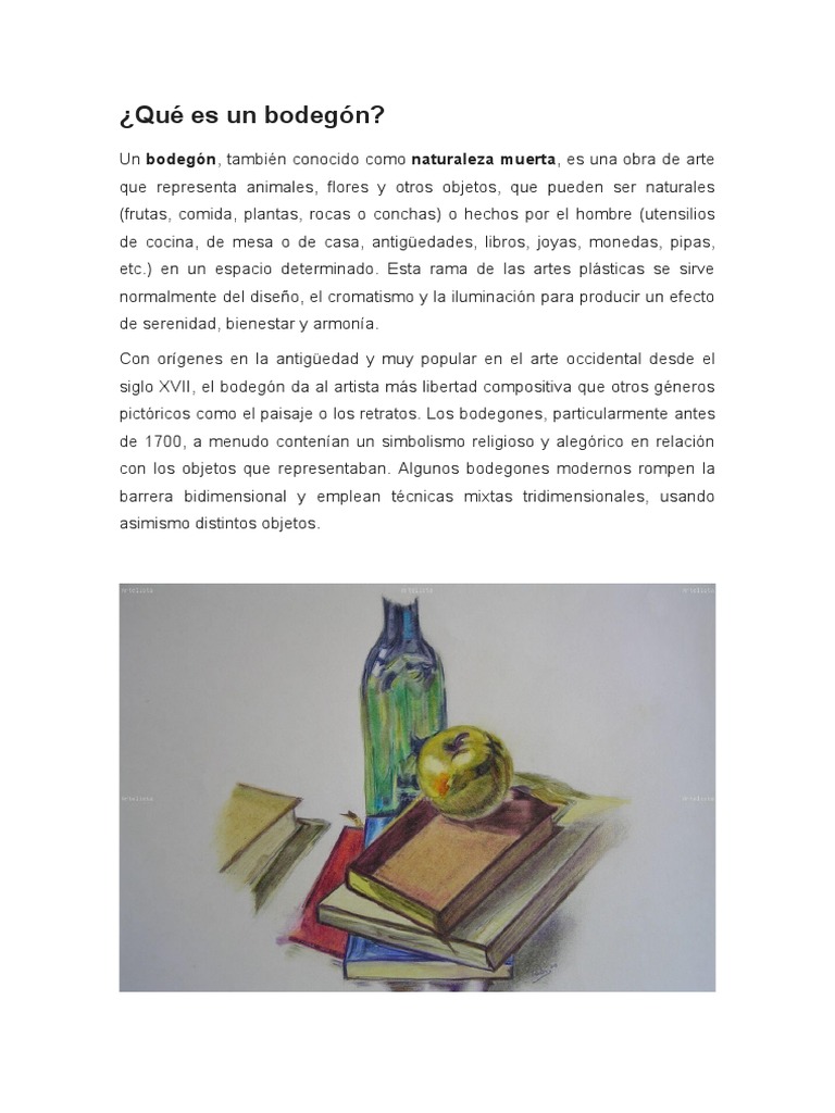 Que Es Un Bodegon | PDF