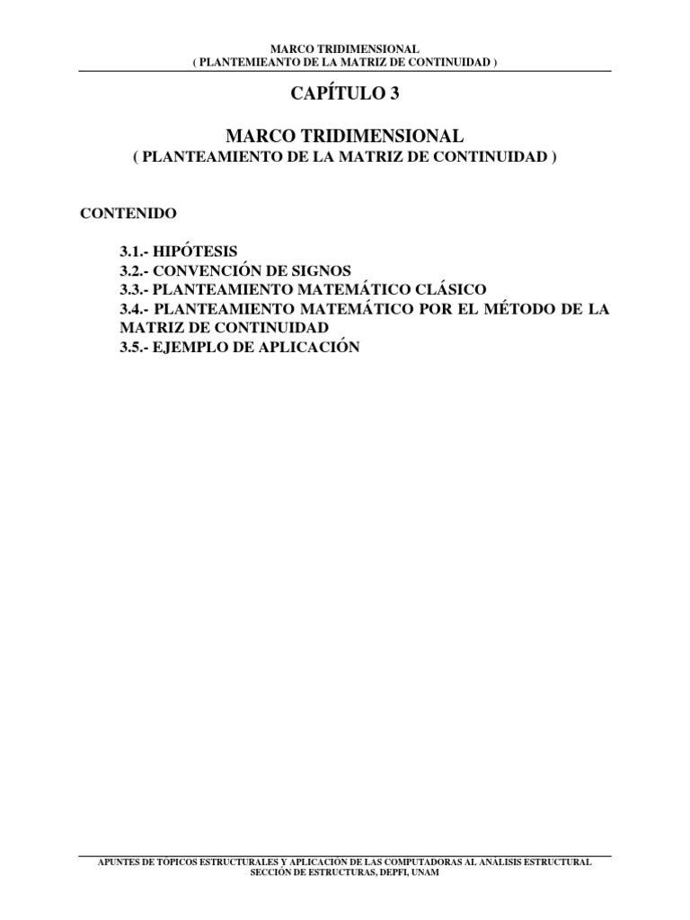 Análisis de Marcos Tridimensionales en Estructuras | PDF | Vector ...