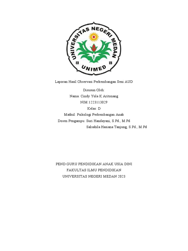 Observasi Perkembangan Seni Anak | PDF | Ilmu Sosial