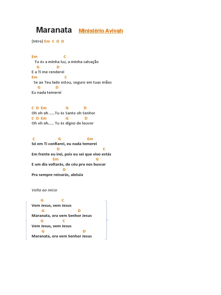 Maranata Ministério Avivah: Música Cristã Sobre Confiança em Deus e ...