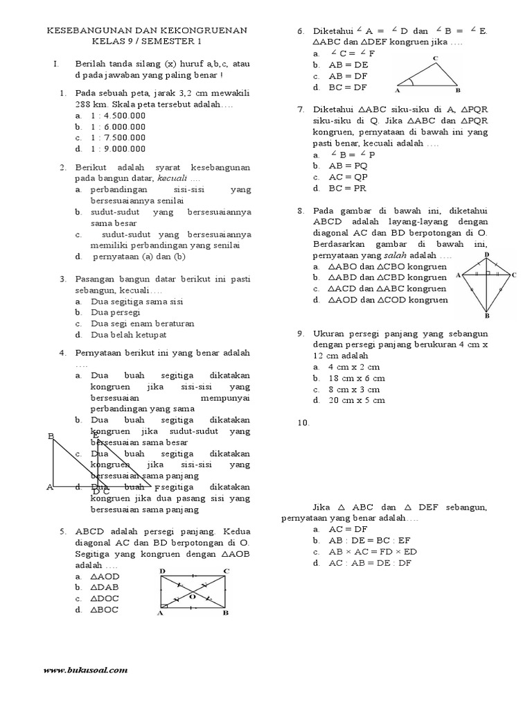 Soal Matematika Kelas 9 | PDF