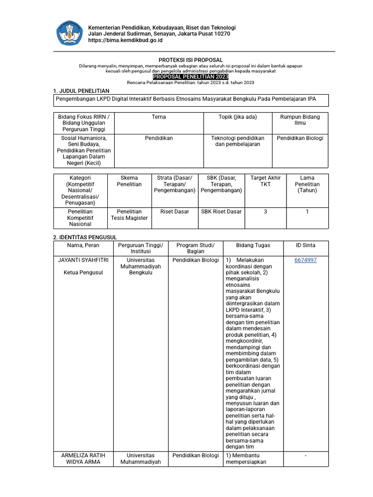 Pengembangan LKPD Digital Interaktif Berbasis Etnosains Masyarakat Bengkulu Pada Pembelajaran ...
