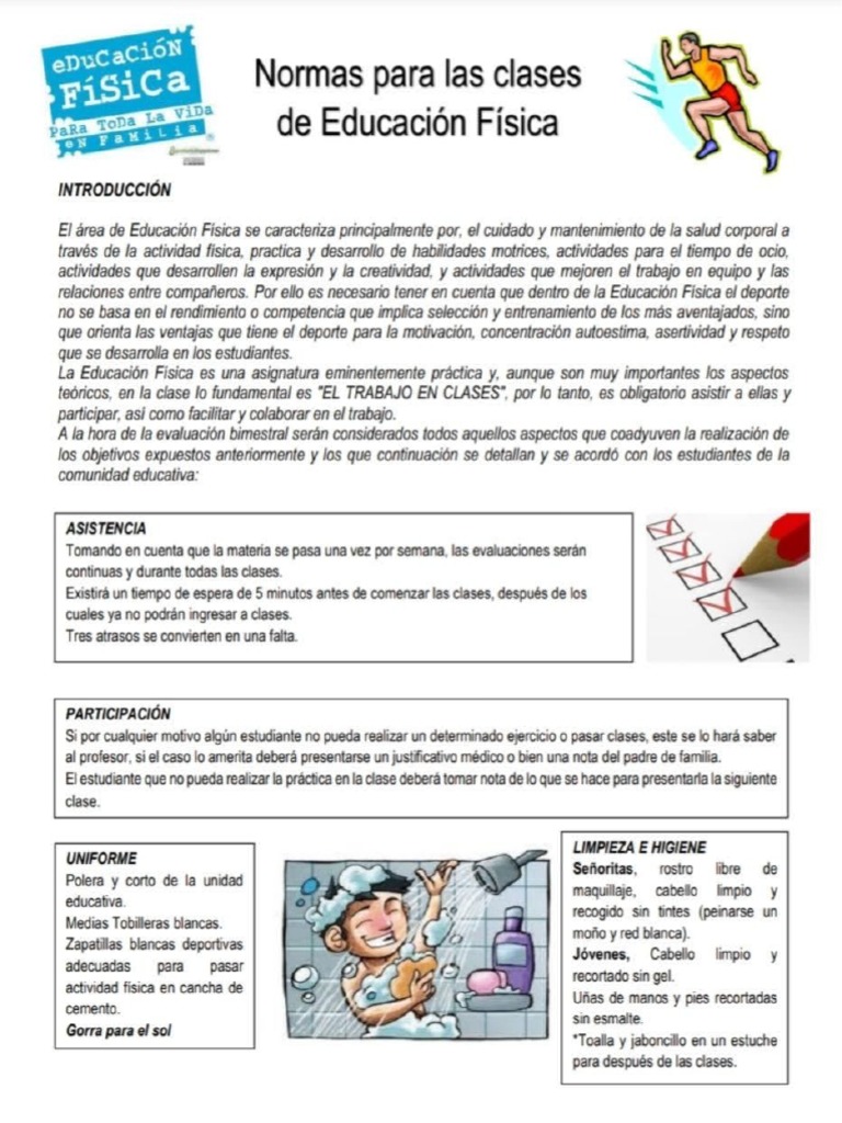 Normas de Educación Física | PDF