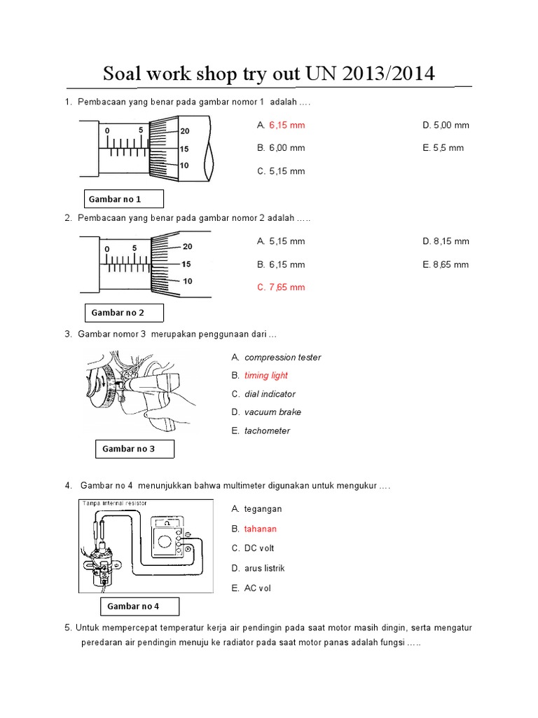 Rev Soal Work Shop | PDF