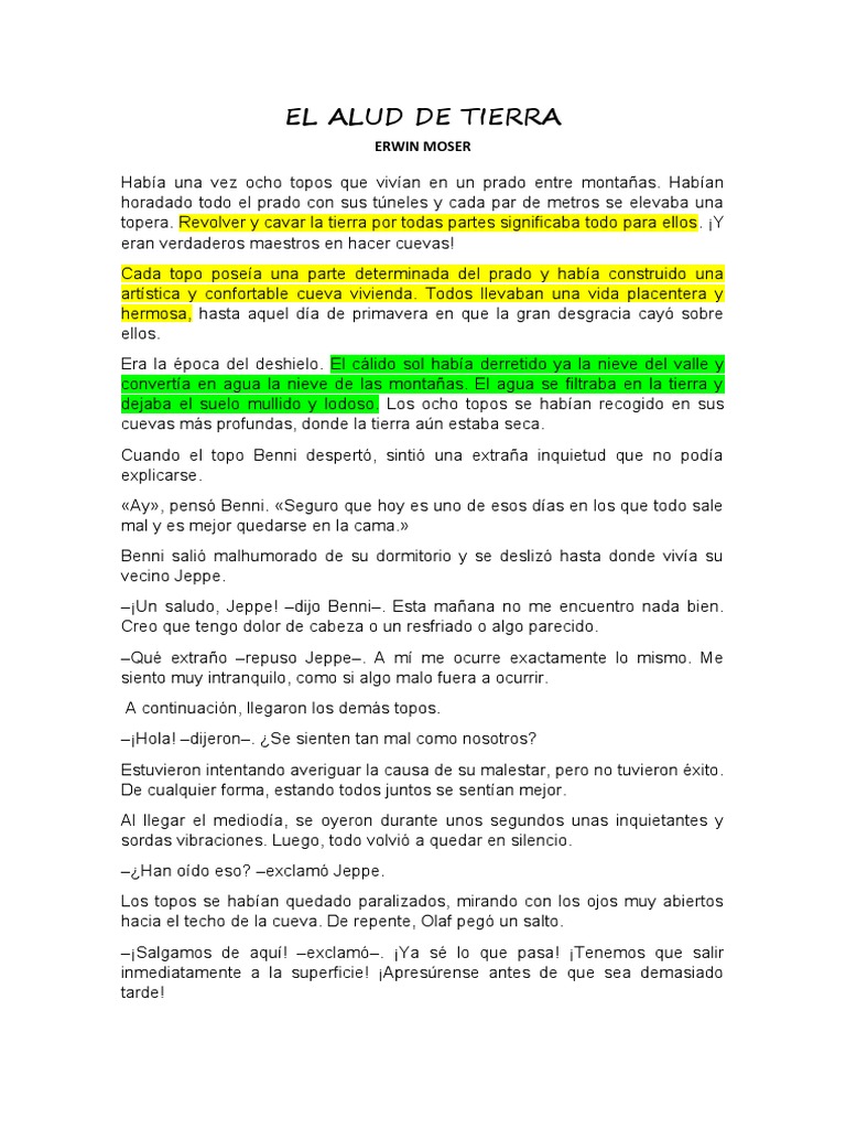 El Alud de Tierra | PDF
