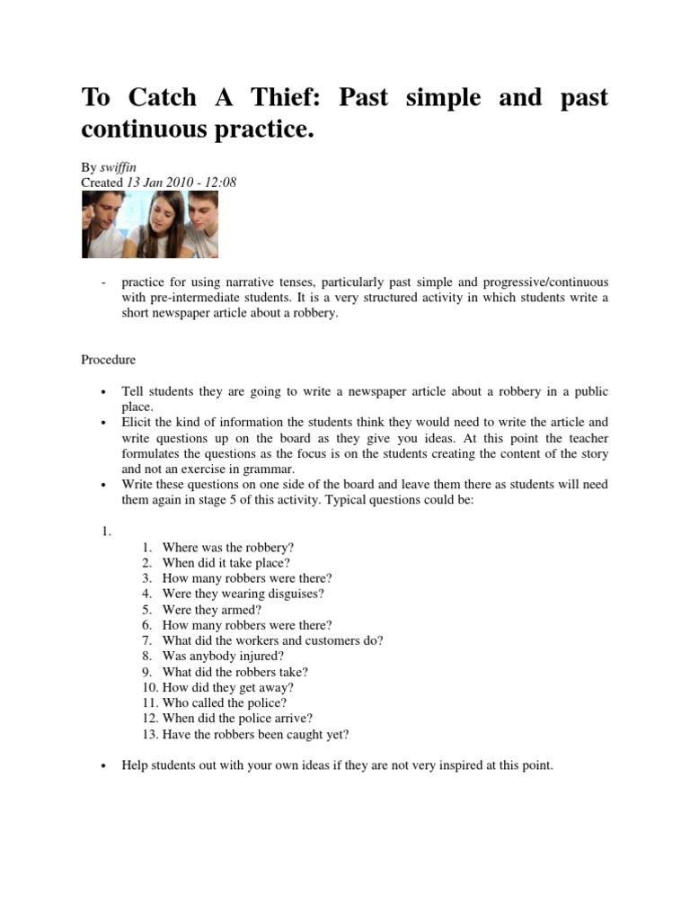 To Catch A Thief | PDF | News | Newspapers