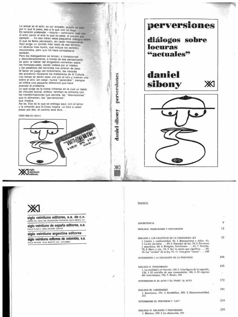 Perversiones. Daniel Sibony. | PDF