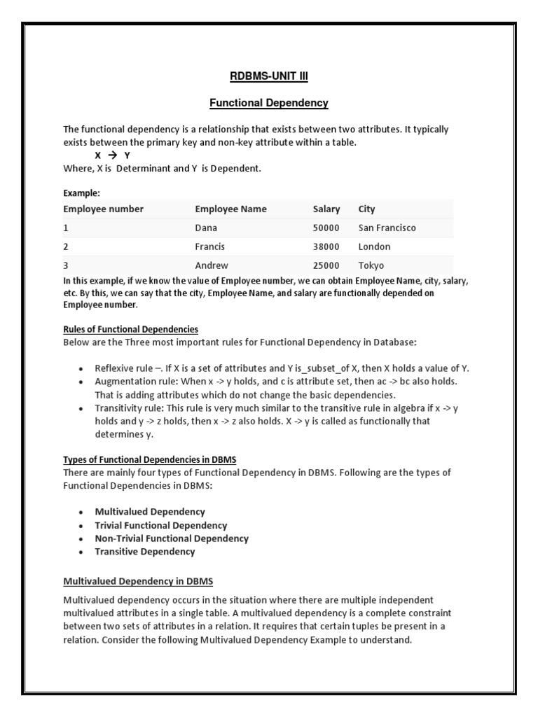 Rdbms Unit 3 Pdf Relational Database Database Index