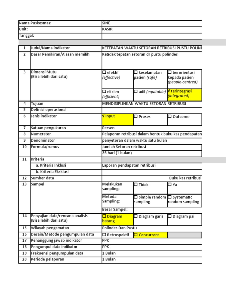 Kamus Indikator Kasir | PDF