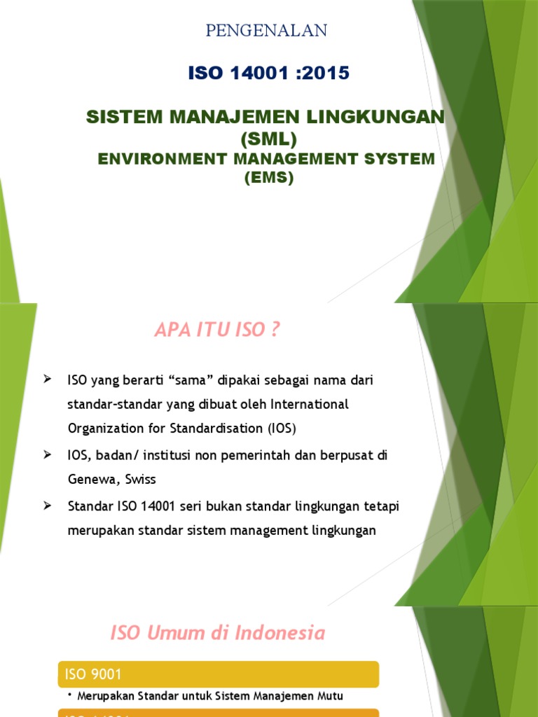 Presentasi Materi ISO K3L | PDF