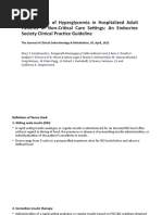 EndoTool Inpatient Glycemic Management Handbook | PDF | Hyperglycemia ...