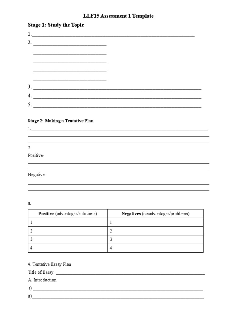 LLF15 Assessment 1 Template | PDF