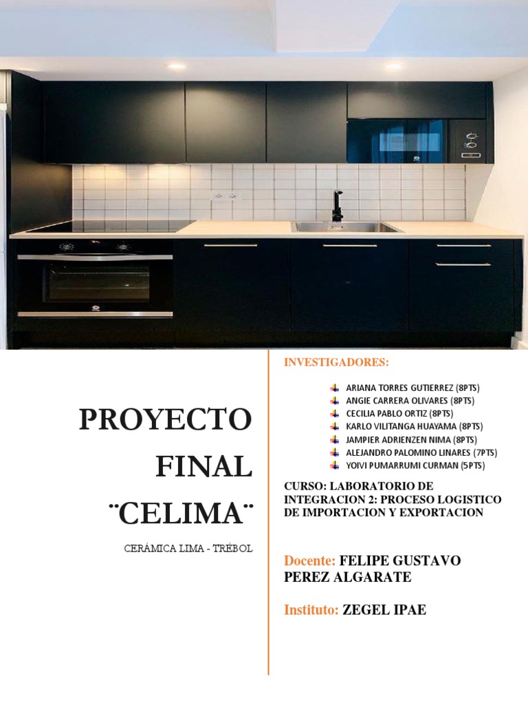 Proyecto Final Celima 01. Ii Ciclo | PDF | Logística | aduana