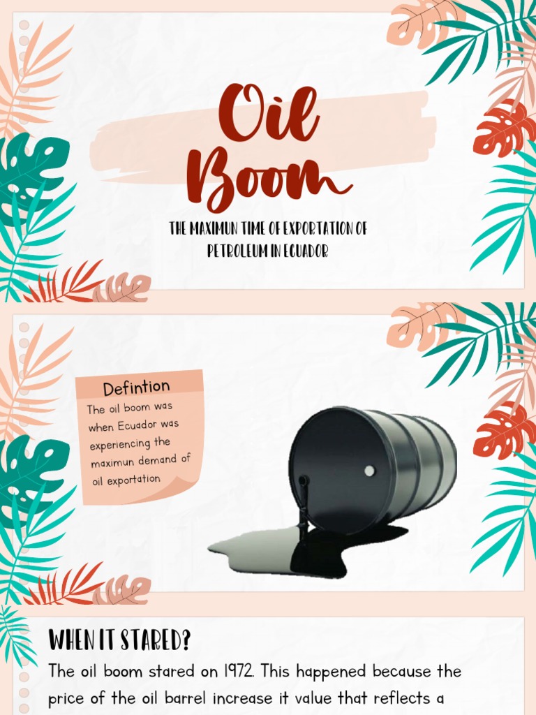 Oil Boom | PDF | Oil | Petroleum