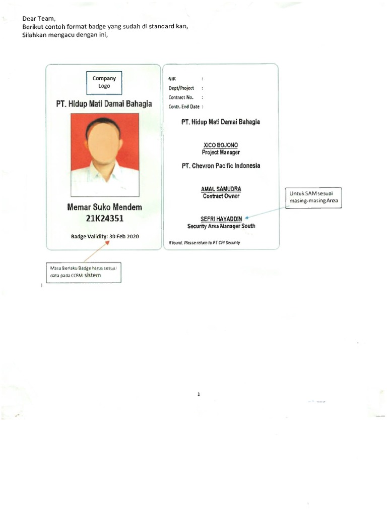 Contoh Badge Lbd Pdf