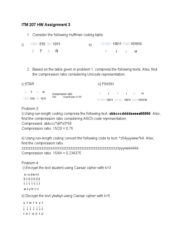 ITM 207 HW Assignment 3 | PDF