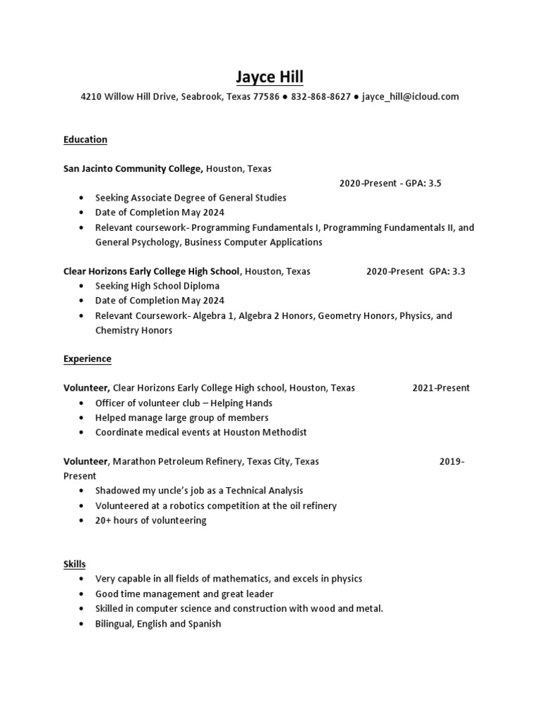 ISM Resume Paper | PDF