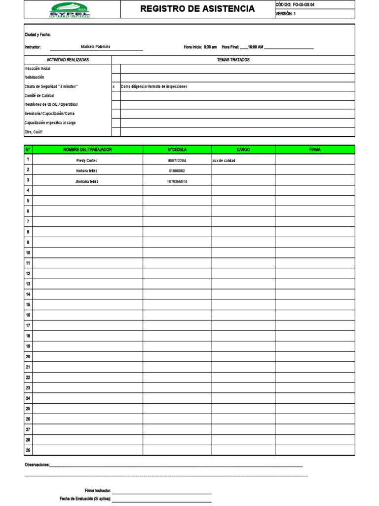 Formato de Registro de Prueba de Alcoholimetría | PDF