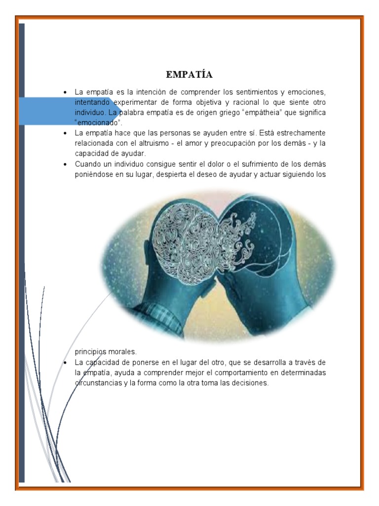 Tipos y Beneficios de la Empatía | PDF | Empatía | Cognición