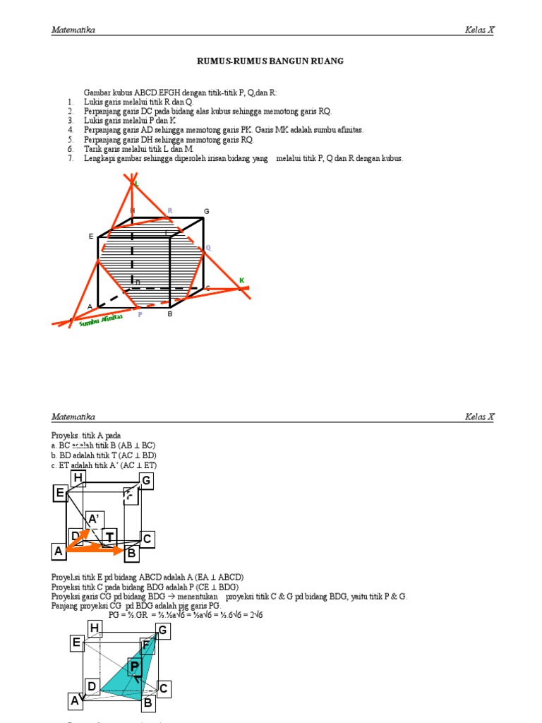 Rumus 2 BANGUNRUANG | PDF