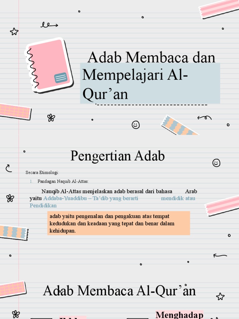 Adab Membaca Dan Mempelajari Al-Quran | PDF