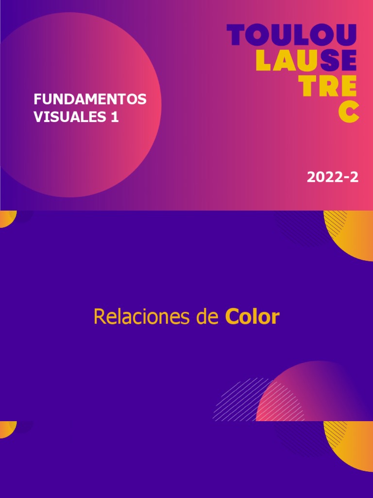 Presentacion FUNDAMENTOS VISUALES Clase9 | PDF | Color | Azul