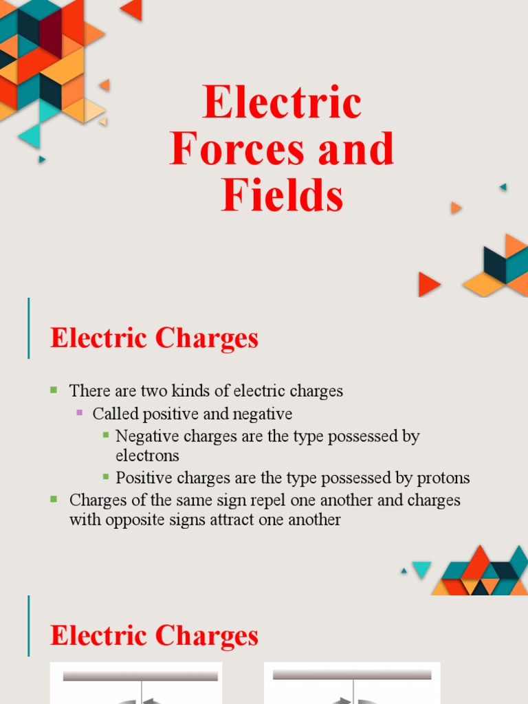 Lesson 7 - Electric Forces and Fields | PDF | Electric Charge ...