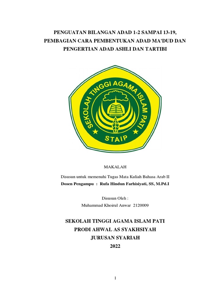 Penguatan Bilangan Adad dalam Bahasa Arab | PDF