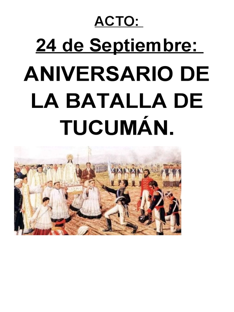 ACTO DE BATALLA DE TUCUMÁN 2021 | PDF | América del Sur | Conflictos ...