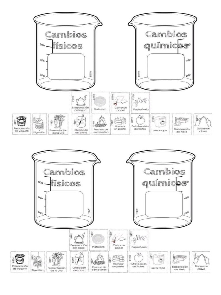Actividad Cambios Quimicos y Fisicos | PDF