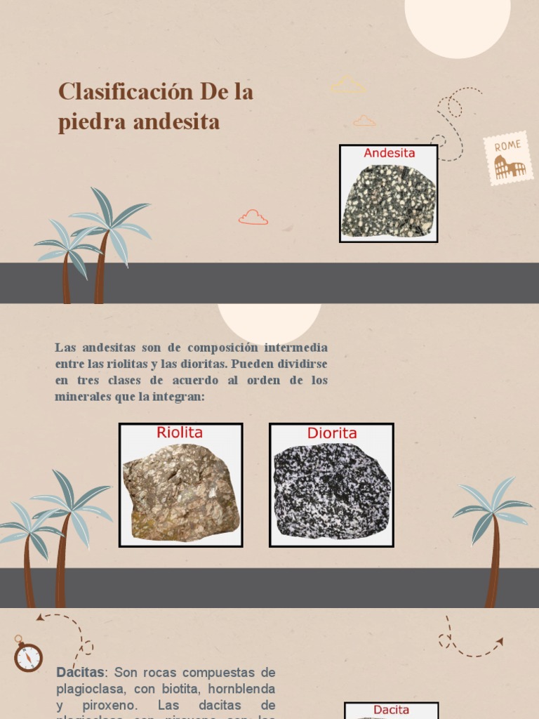 Clasificacion de La Piedra Andesita | PDF