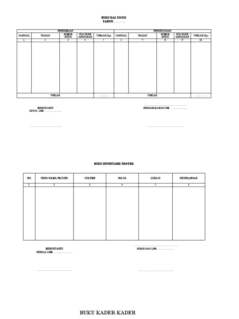 Buku Kegiatan LPM | PDF
