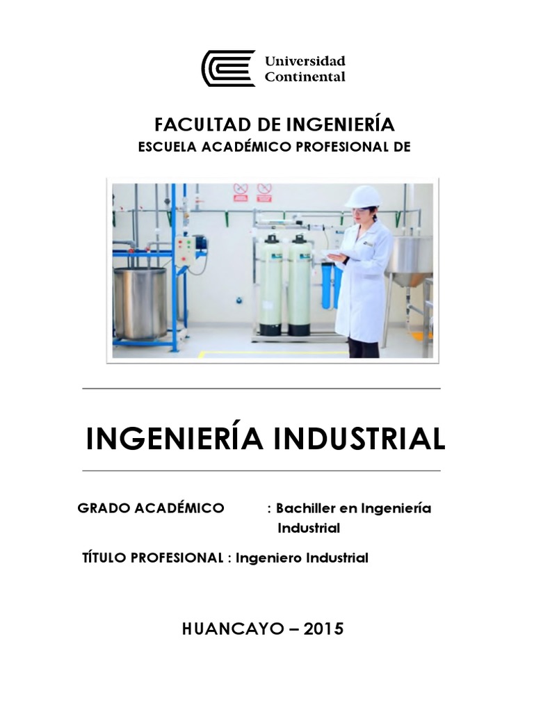 Ingenieria Industrial Pdf Ingeniería Industrial Ingeniería