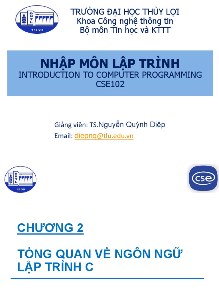 Chuong2. Tong Quan Ve NNLT C | PDF