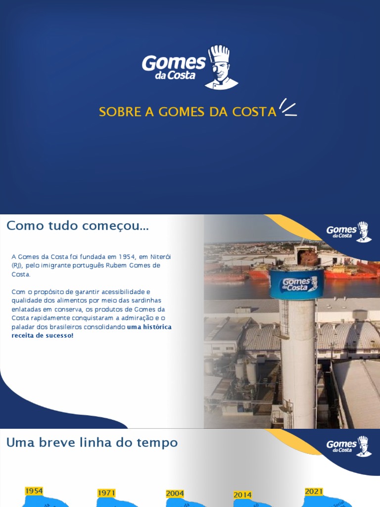 História da Gomes da Costa e Impacto Social | PDF | Embalagem e ...